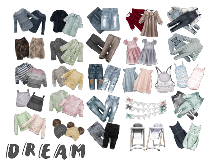 Second Life Marketplace Dream Mega Pack All Items